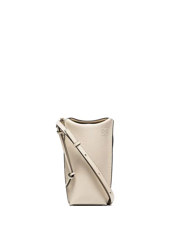 Loewe Gate Pocket Leather Mini Bag - Neutrals | Editorialist