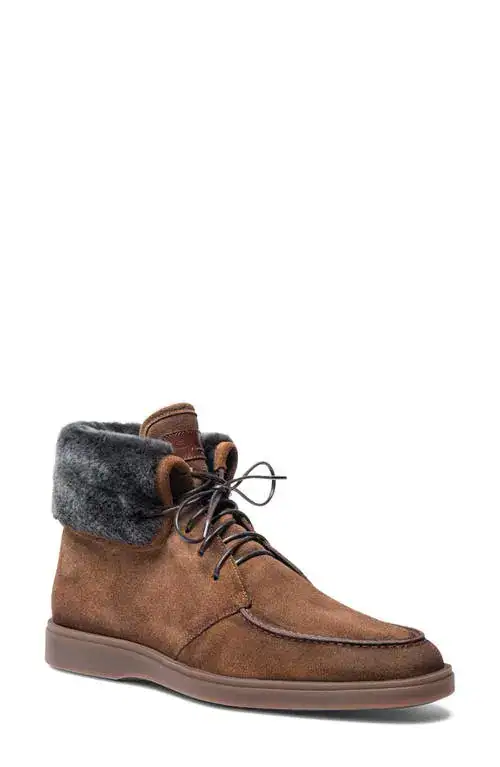 Moc Toe Fleece Lined Mens Boots Harrison Men's Moc-Toe Boots
