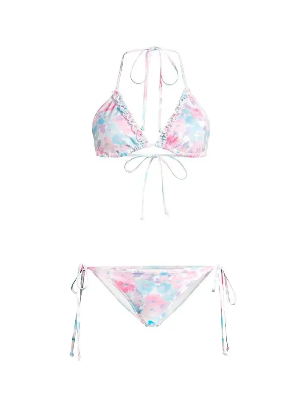 LoveShackFancy Harbor Bikini Set - Cayman Blue Sunrise | Editorialist