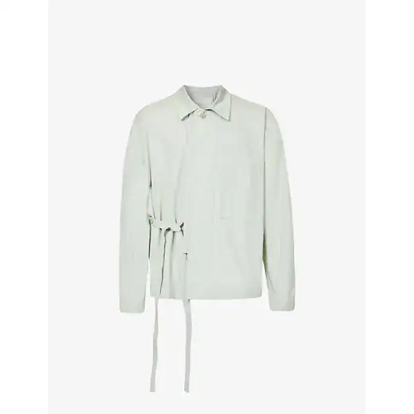 Toogood Glassblower Oversized Cotton-Silk Blend Jacket - Celadon