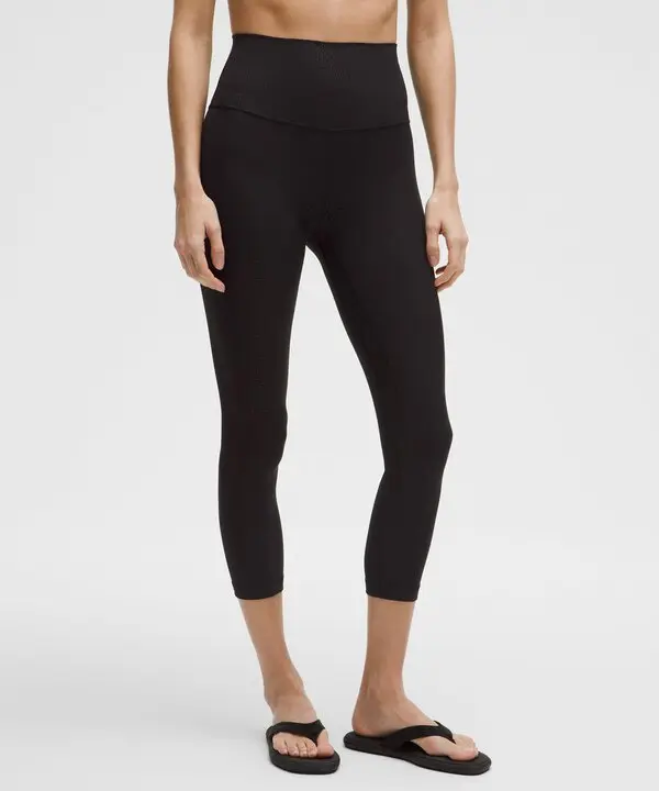 Lululemon Align™ High-rise 23" Cropped Leggings - Lace Dot Emboss Black