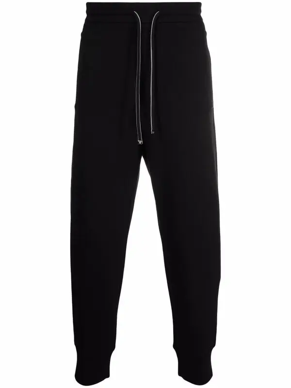 Emporio Armani Drawstring-waist Track Pants - Black
