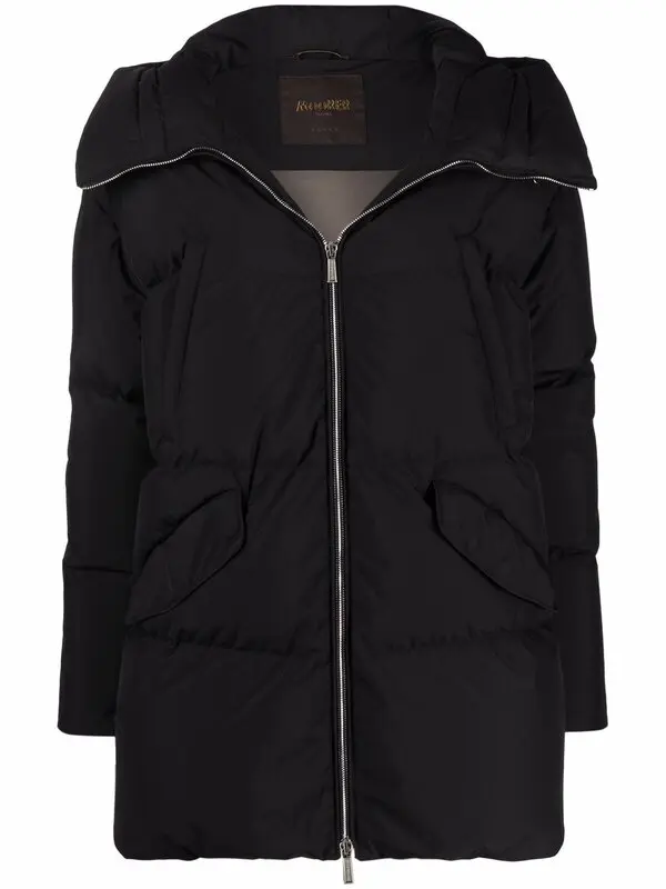 MOORER Tepa Padded Coat - Black