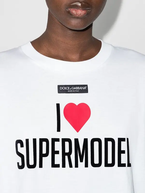 Dolce & Gabbana Supermodel Print Oversized T-shirt