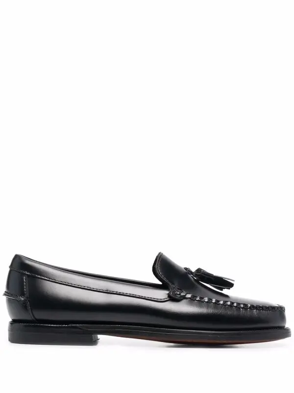SEBAGO Tassel-detail Leather Loafers - Black