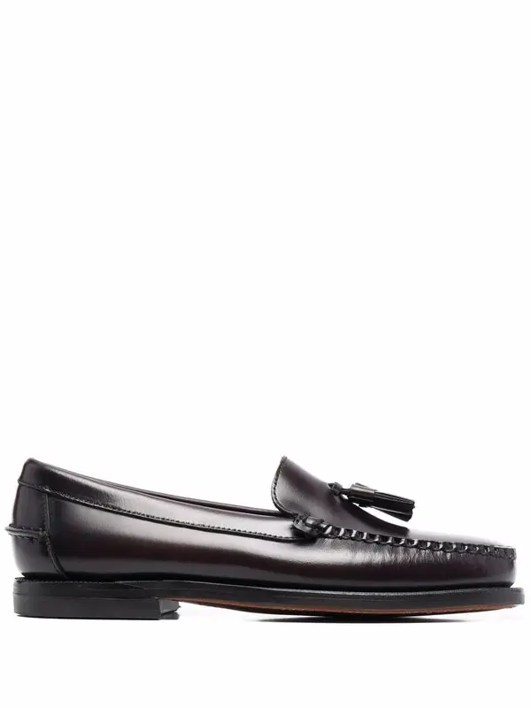 SEBAGO Tassel-detail Leather Penny Loafers - Red