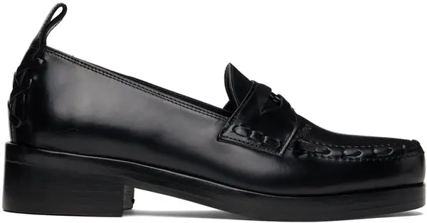 Stefan Cooke Leather Loafers In Black - 46% Off | Editorialist