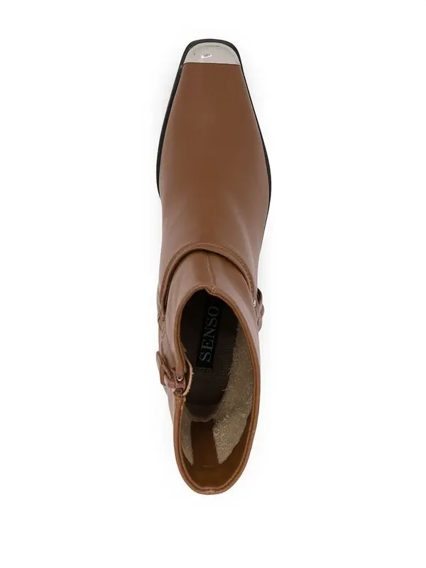 Senso Hunny Metal Toecap Boots - Brown