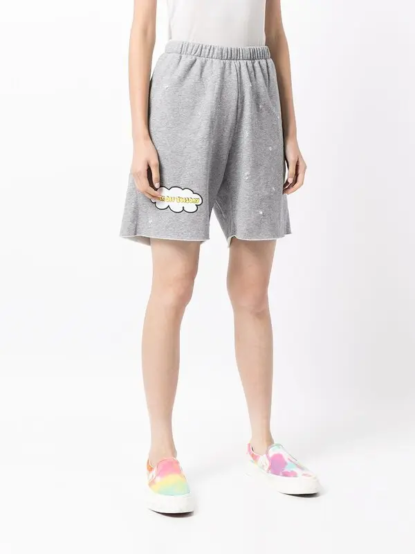 Natasha Zinko Slogan-patch Track Shorts