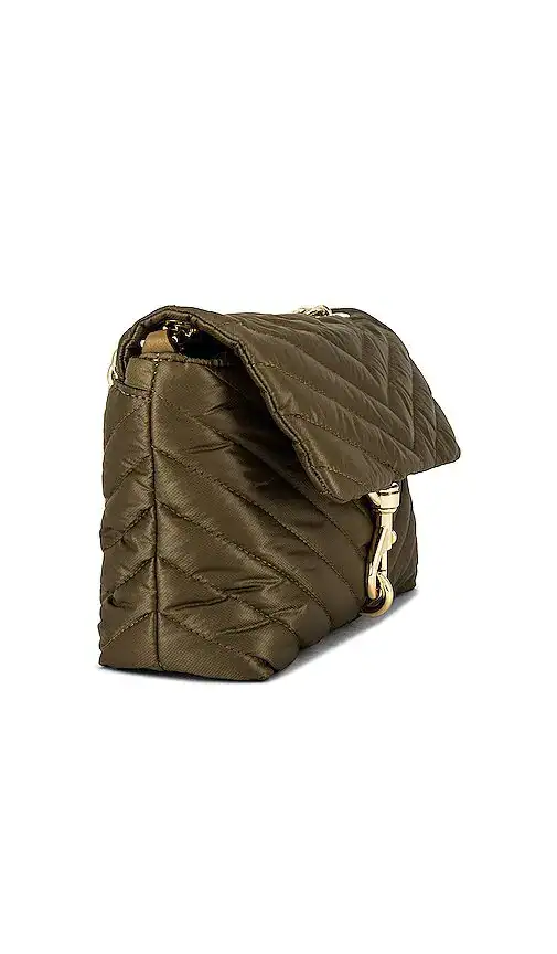 Rebecca Minkoff Edie Nylon Quilted Backpack, Olive Green Rebecca Minkoff Backpack Green Bags & Handbags for Women for  main image 3