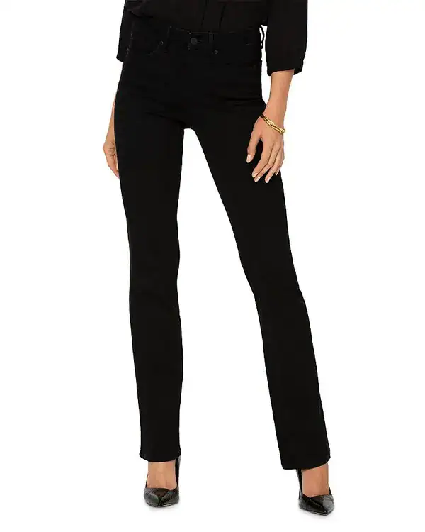 Nydj Classic Trouser Pants In Petite Black Editorialist