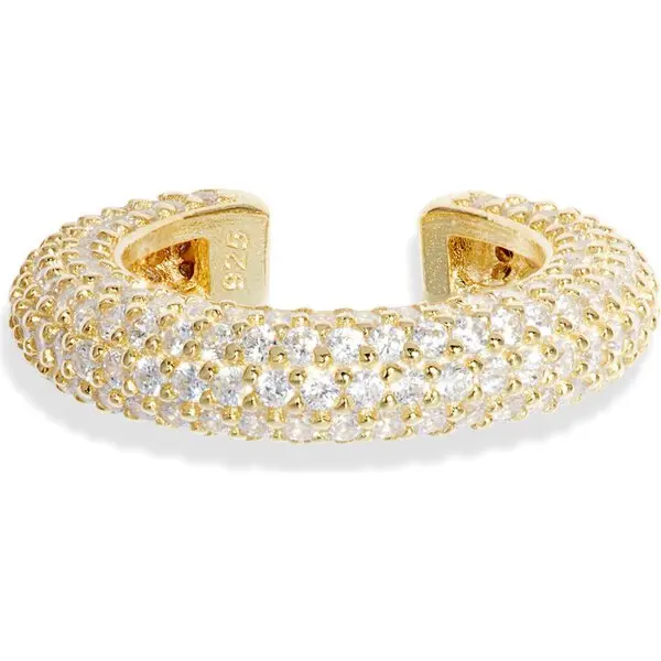 SHYMI Pavé Ear Cuff - Gold/white