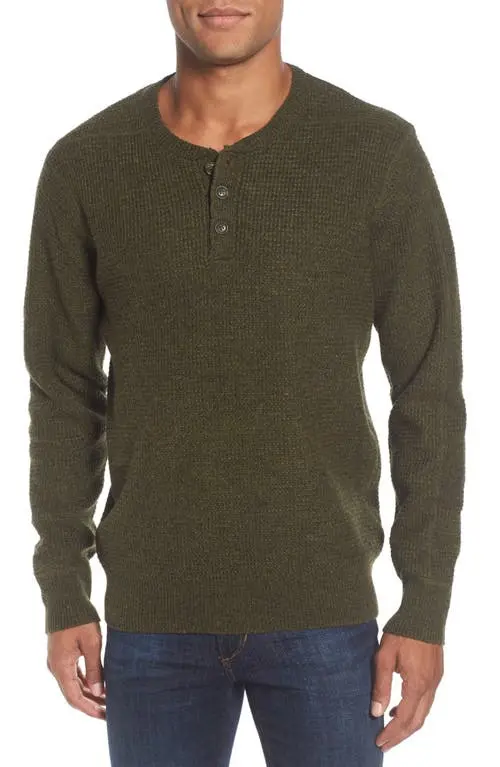 SCHOTT Thermal Henley - Moss Green