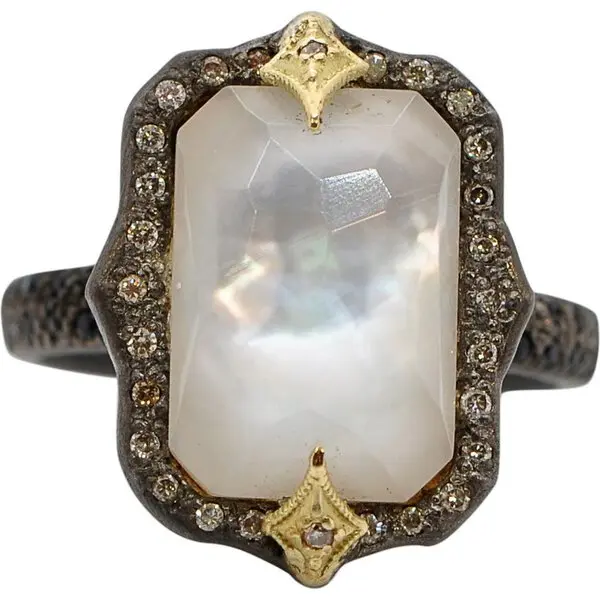 Armenta Old World Mother-of-pearl Doublet Ring