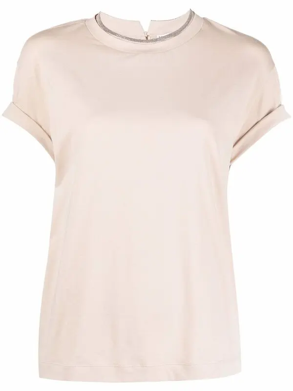 Brunello Cucinelli Fitted T-shirt - Neutrals