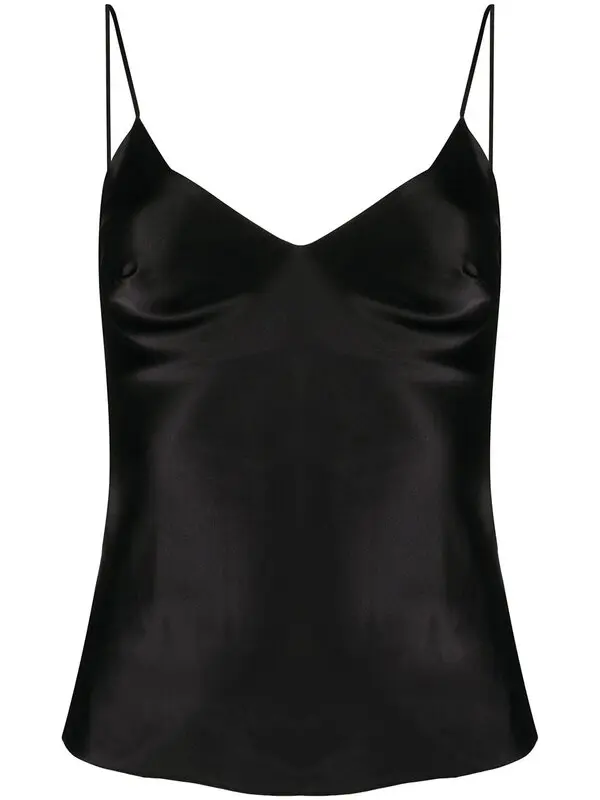 GILDA & PEARL Sophia Silk Cami Top - Black