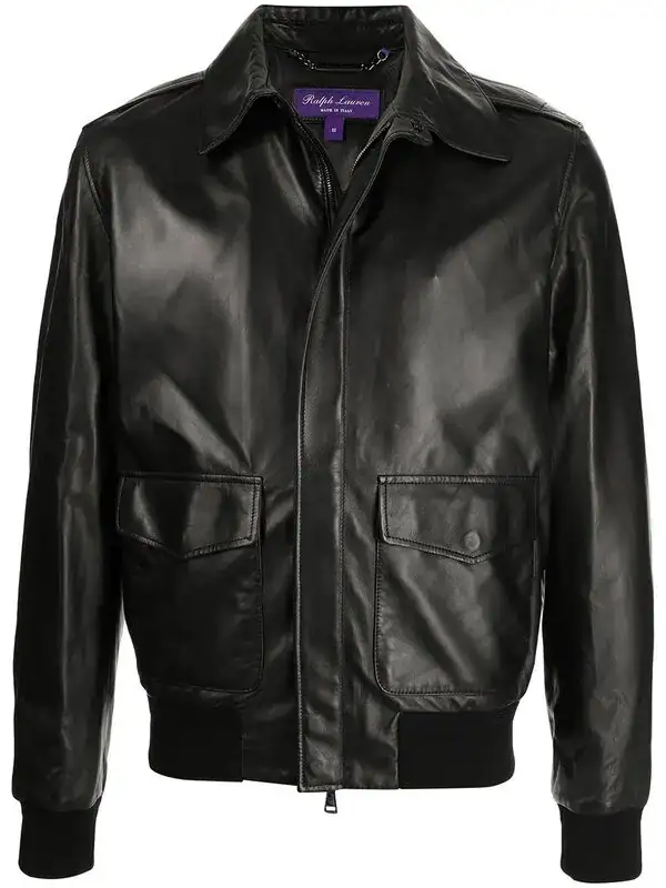 Ralph Lauren Henfield Leather Jacket In Black - 30% Off | Editorialist