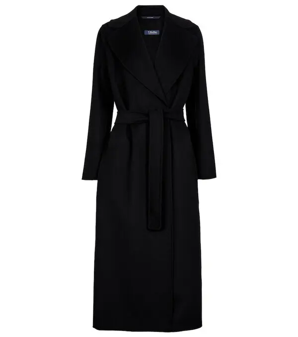 Max Mara Poldo Virgin Wool Coat - Black