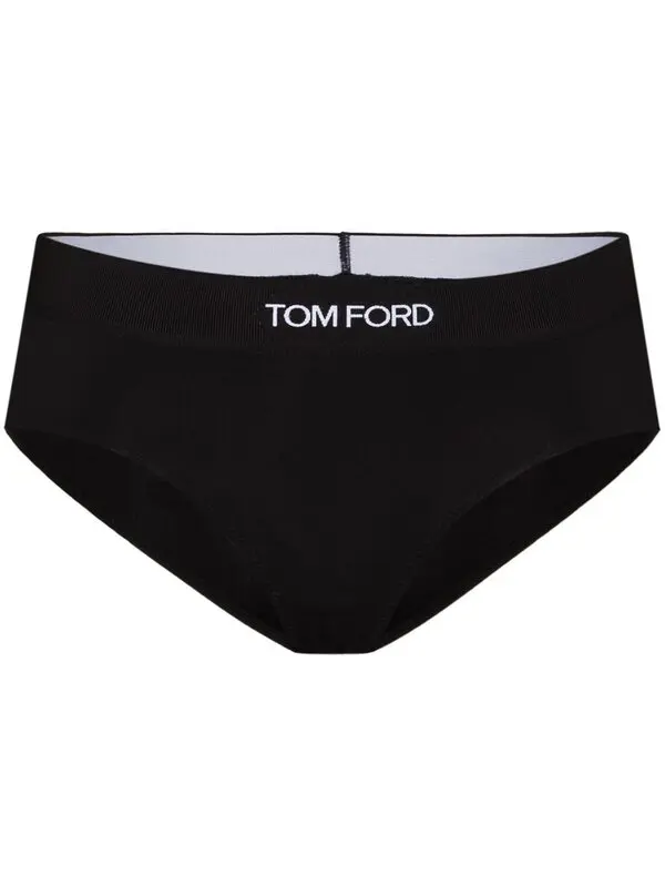 TOM FORD Logo-waistband Mid-rise Briefs