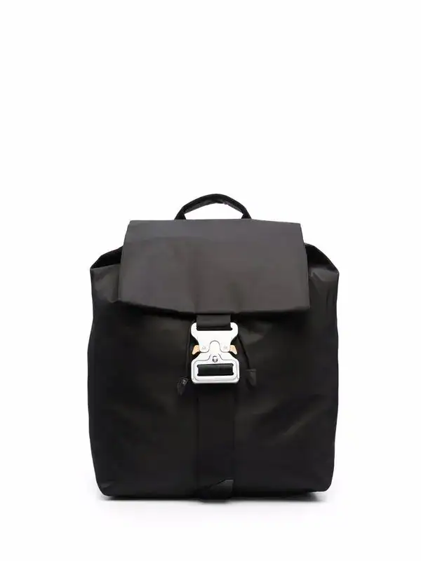 1017 Alyx 9sm Logo Buckle Backpack - Black | Editorialist