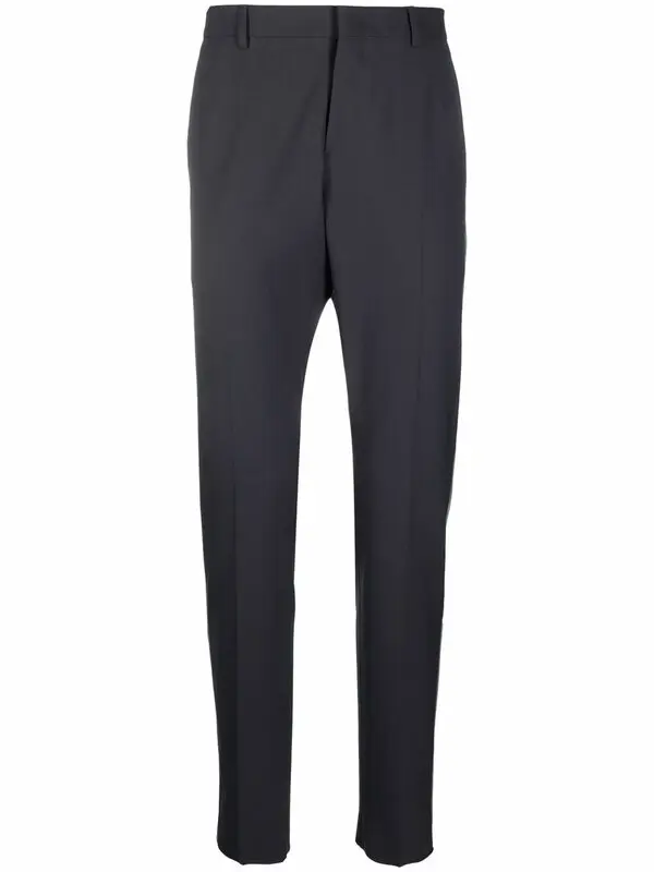 Valentino Garavani Stripe-detail Tailored Trousers - Grey