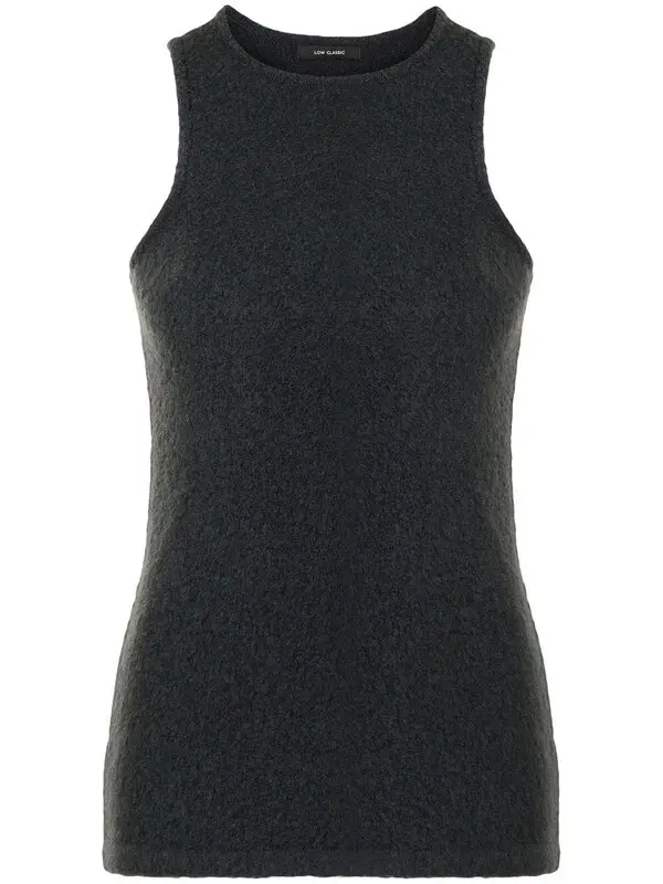LOW CLASSIC Slim-fit Knit Top - Grey