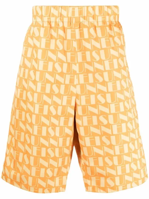 Sunnei Reversible Bermuda Shorts - Yellow
