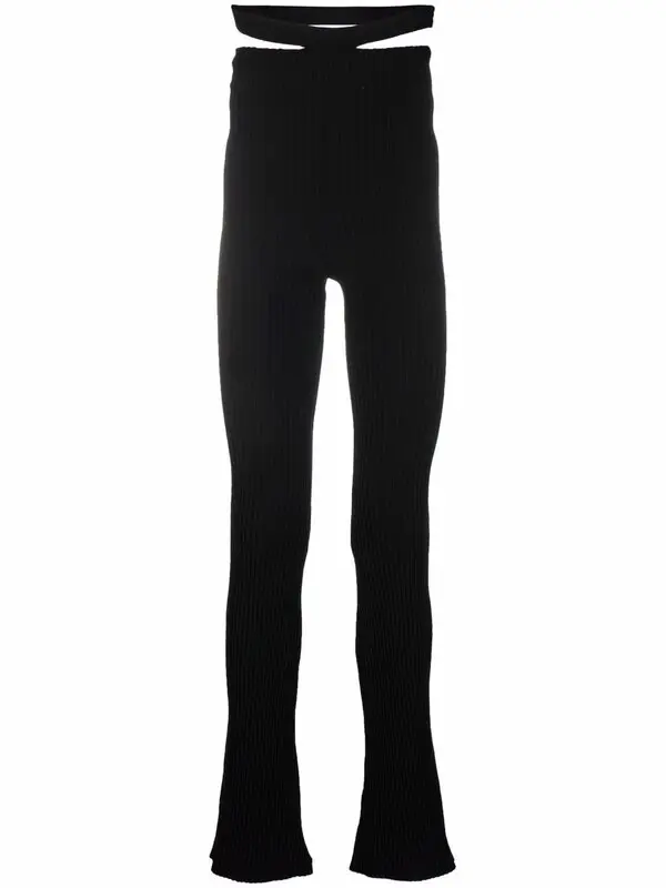 ANDREĀDAMO High-waisted Flared Pants - Black