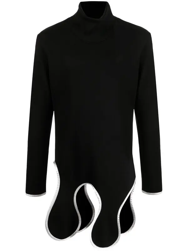 SULVAM Double-face High-neck Top