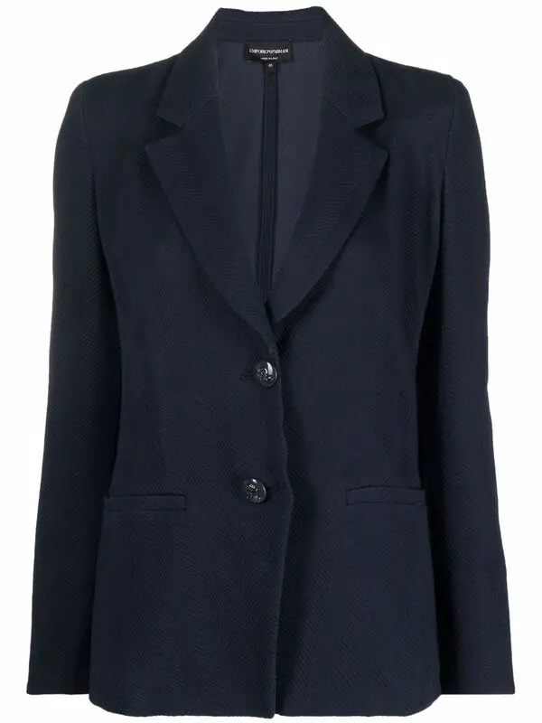Emporio Armani Single-breasted Twill Jacket