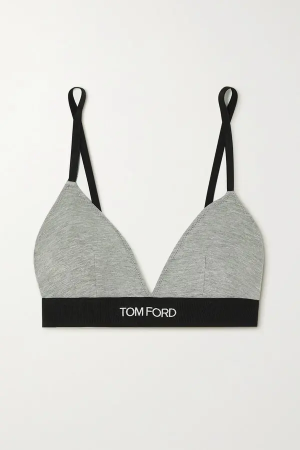 Buy TOM FORD Stretch-modal Jersey Soft-cup Triangle Bra - Black At 30% Off