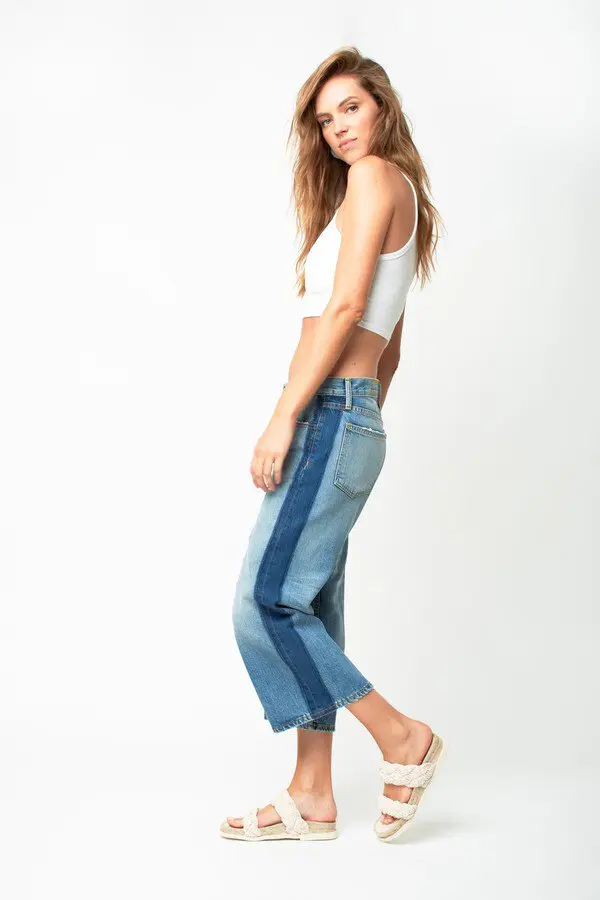 SIWY Milena Wide Leg Cropped Jeans