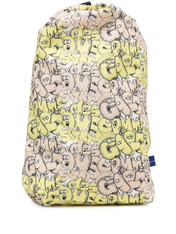 Comme Des Garçons X Kaws Printed Backpack