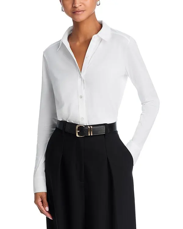 Theory Pima Cotton Shirt - White