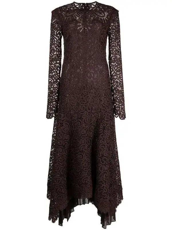 guipure lace midi dress by jonathan simkhai SIMKHAI Laura Guipure Lace Midi-Dress