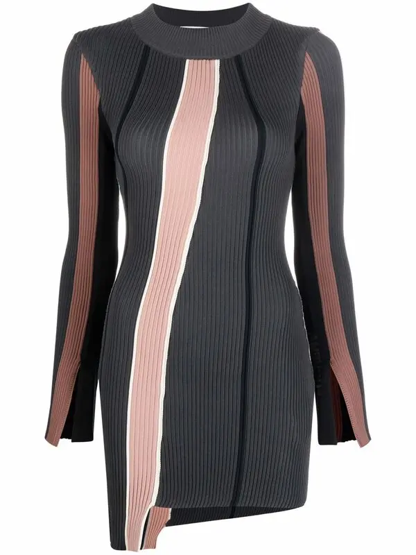 AMBUSH Ribbed Striped Jumper - Grey
