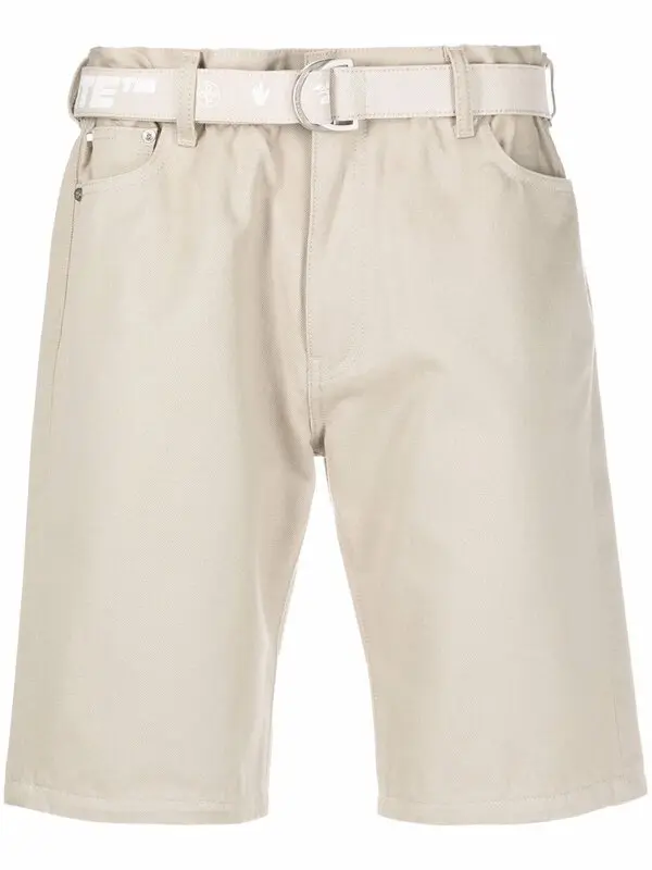 Off-White Belted Bermuda Shorts