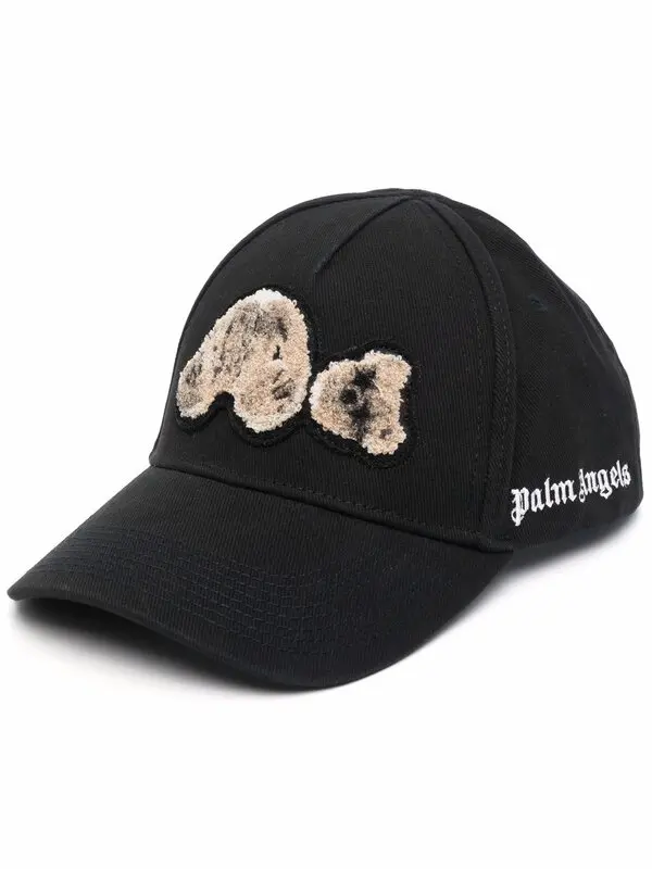 Palm Angels Spray Teddy Bear Cap - Black | Editorialist