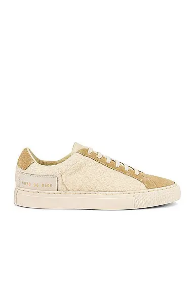 Common Projects Retro Wool Sneaker In White 40% Off Editorialist