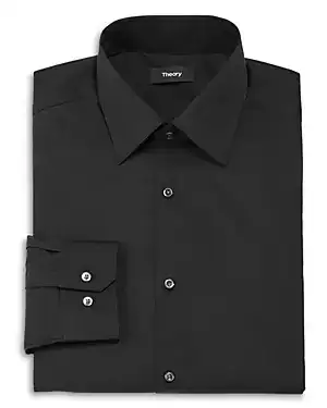 slim fit dress slacks Theory Sylvain Structure Knit Shirt main image 0
