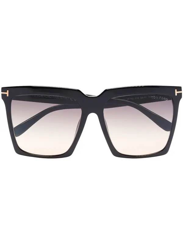 TOM FORD Sabrina Square-frame Sunglasses - Black