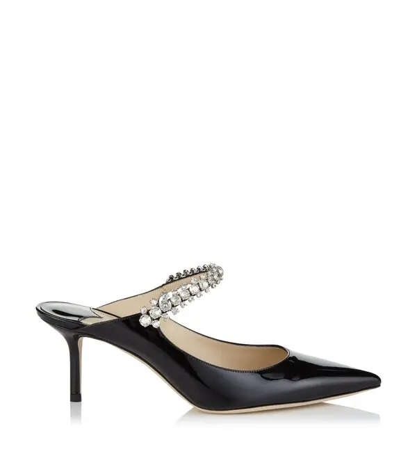 JIMMY CHOO Bing 65 Leather Mules - Black