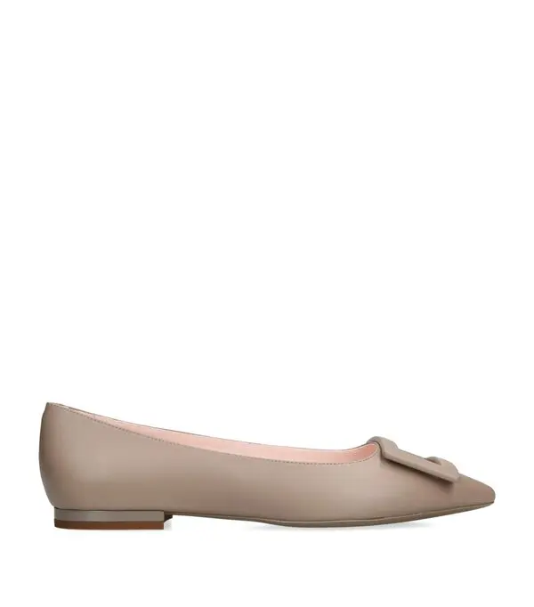 ROGER VIVIER Gommettine Ballet Flats - Brown