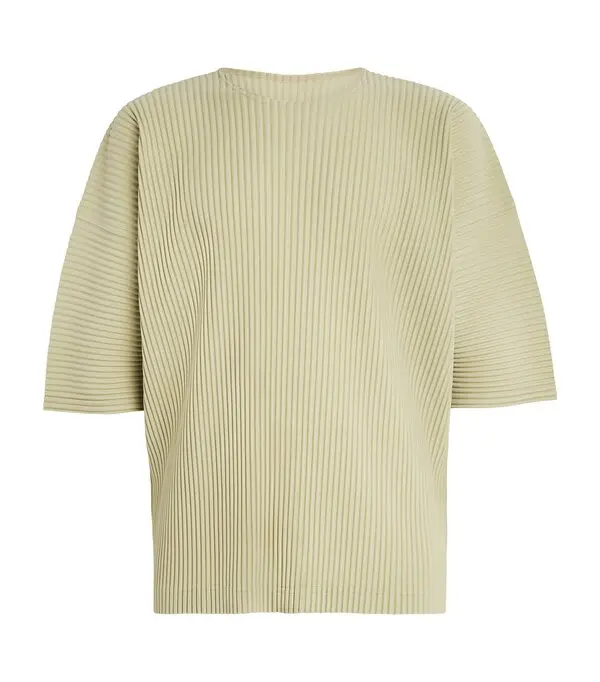 Issey Miyake Pleated T-shirt - Green