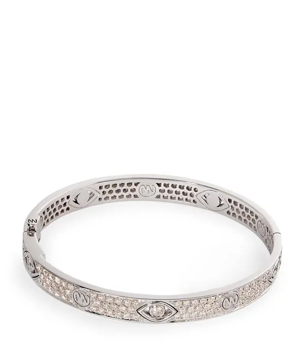 NETALI NISSIM Gold And Diamond Protected Eye Bangle
