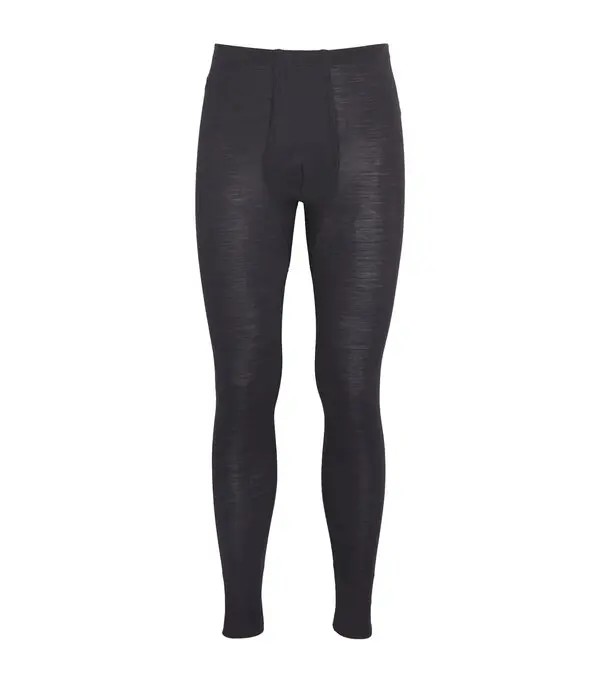 Hanro Woollen Silk Long Johns - Grey