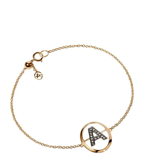Annoushka Yellow And Diamond Initial A Bracelet