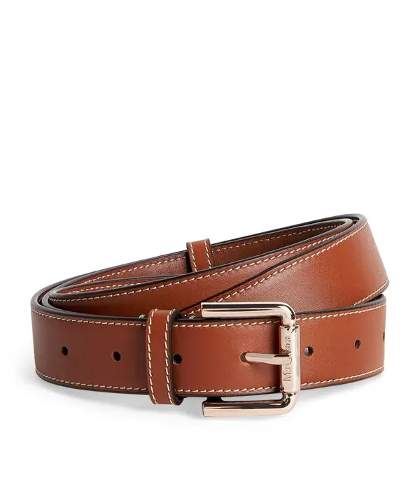 Max Mara Leather Belt - Brown