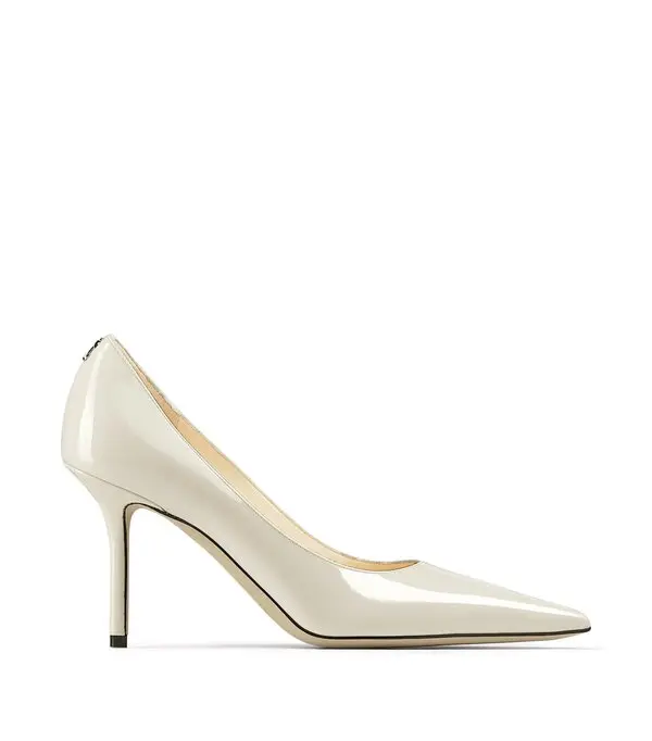 JIMMY CHOO Love 85 Patent Monogram Pumps
