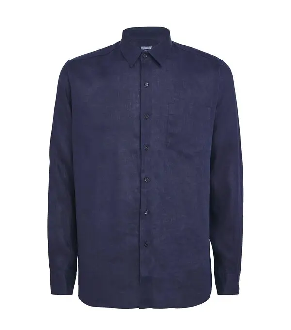 Vilebrequin Linen Caroubis Shirt - Navy